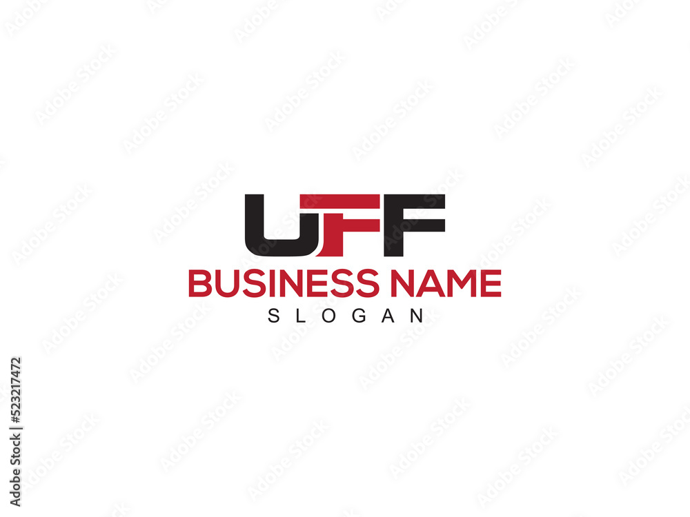 Colorful UFF Logo Icon, stylish uff Logo Image With Three Alphabet ...