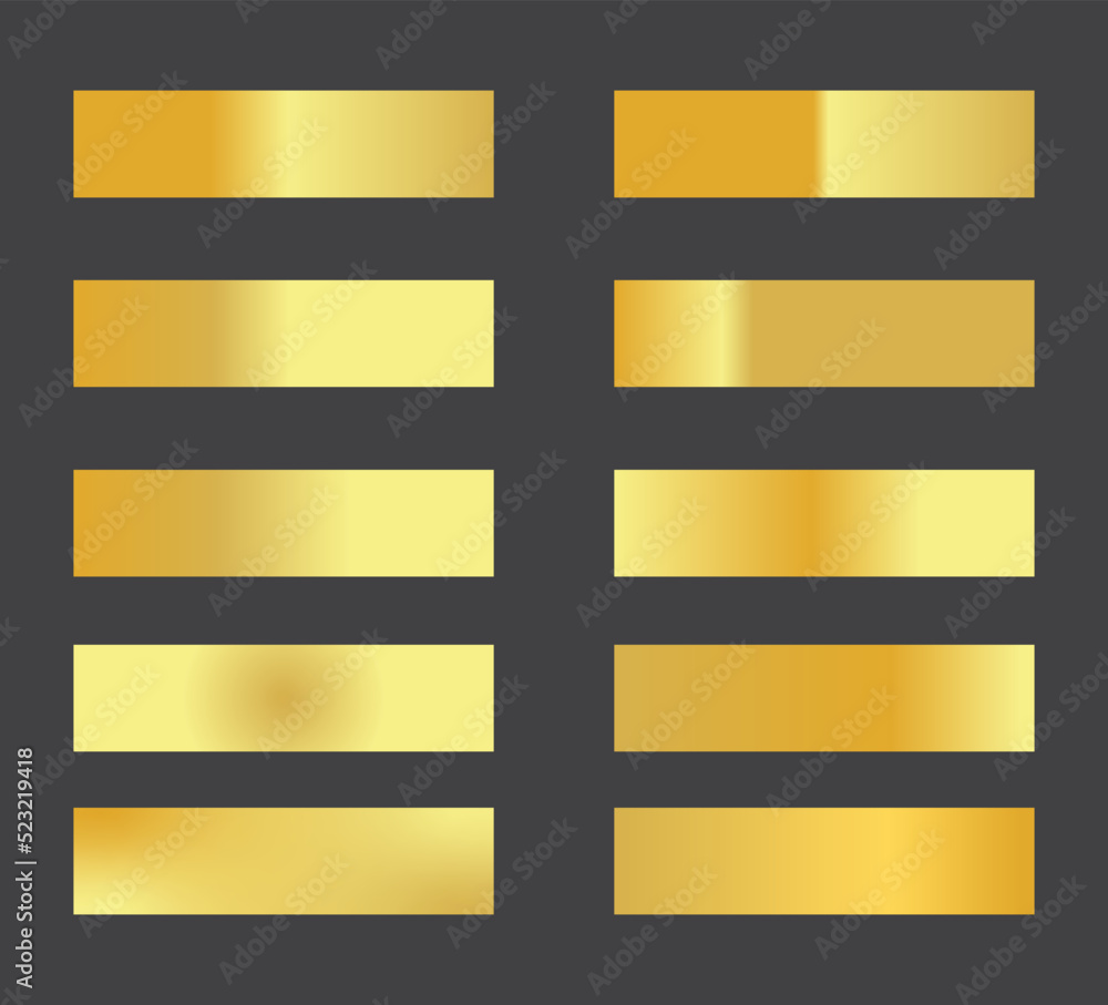 Golden gradient, gold gradients,realistic golden, metallic palettes ... Golden gradient, gold gradients,realistic golden, metallic palettes ...