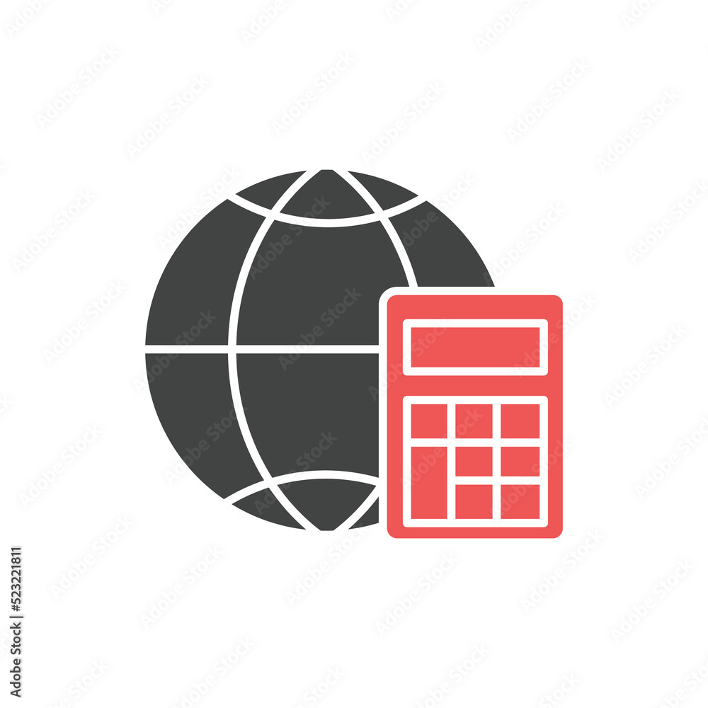 Global budget icons symbol vector elements for infographic web Stock ...