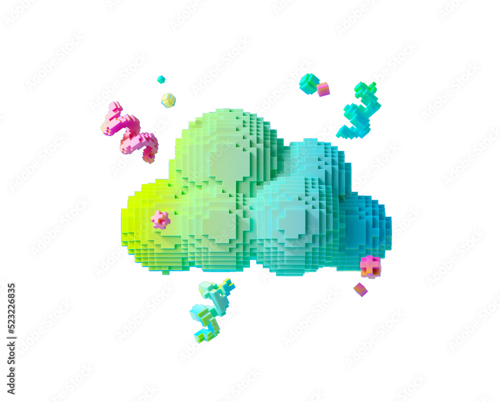 Minimal background for online technology and metaverse concept. Pixel ...