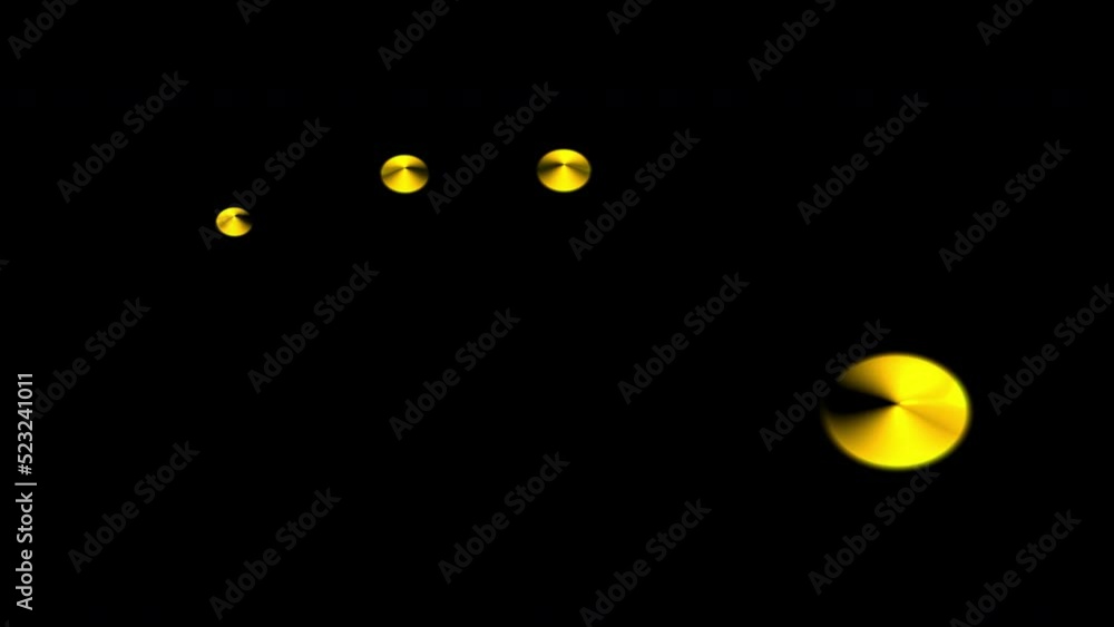 Graphic looping animation video with alpha channel with transparent ...