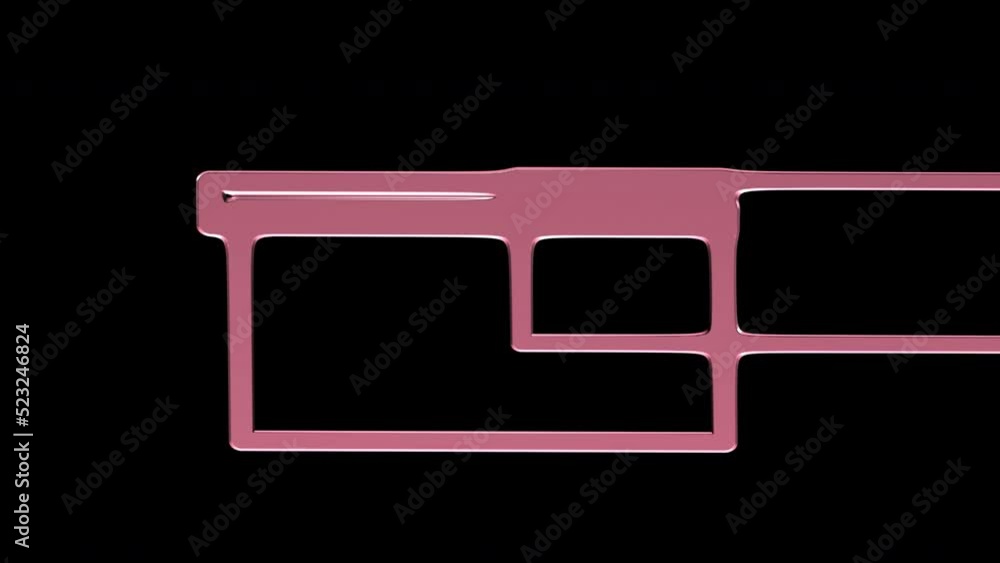 Graphic loop animation video with alpha channel with transparent ...