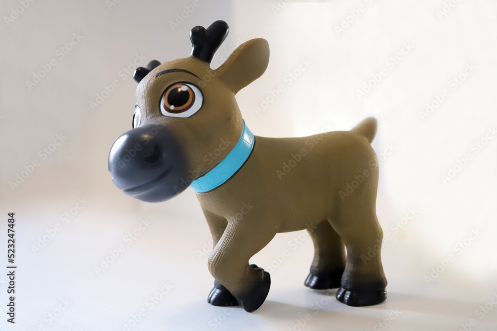 Sven. Reindeer from the movie Frozen, the kingdom of ice. Kristoff ...