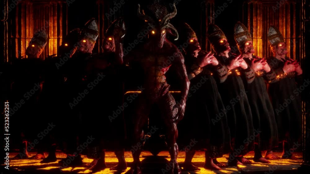 Goat Demon Baphomet VJ Loop – behold to the symbol of hell! Hold your ...