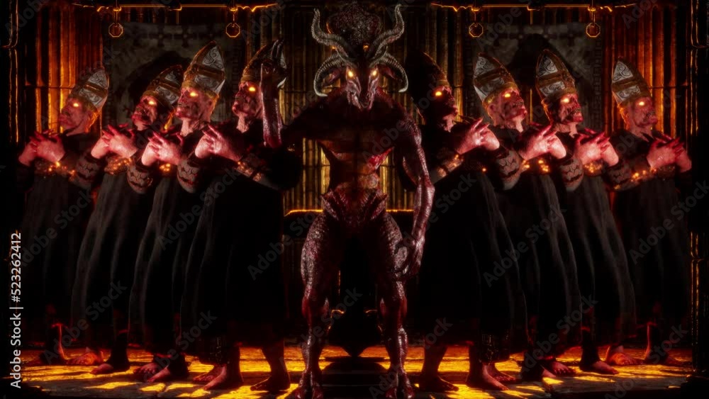 Goat Demon Baphomet VJ Loop – behold to the symbol of hell! Hold your ...