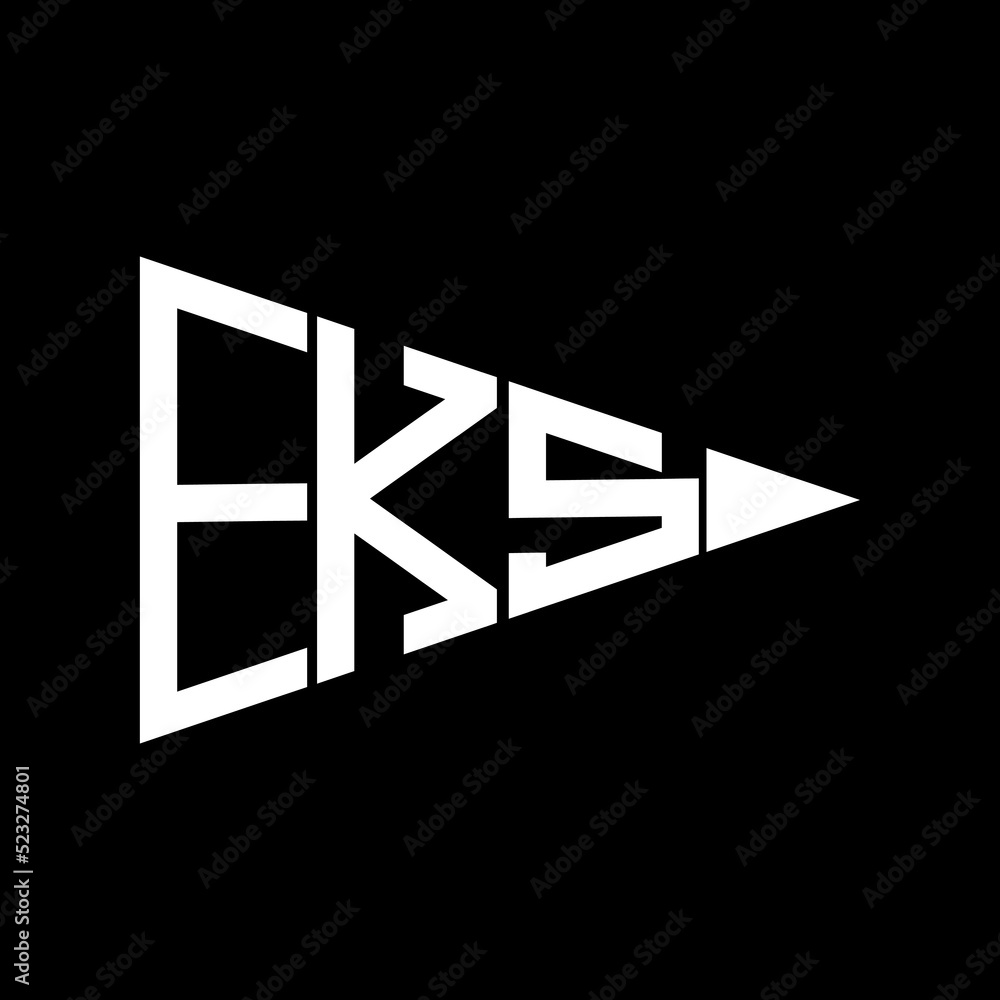 EKS letter logo design.EKS creative initials monogram vector letter ...