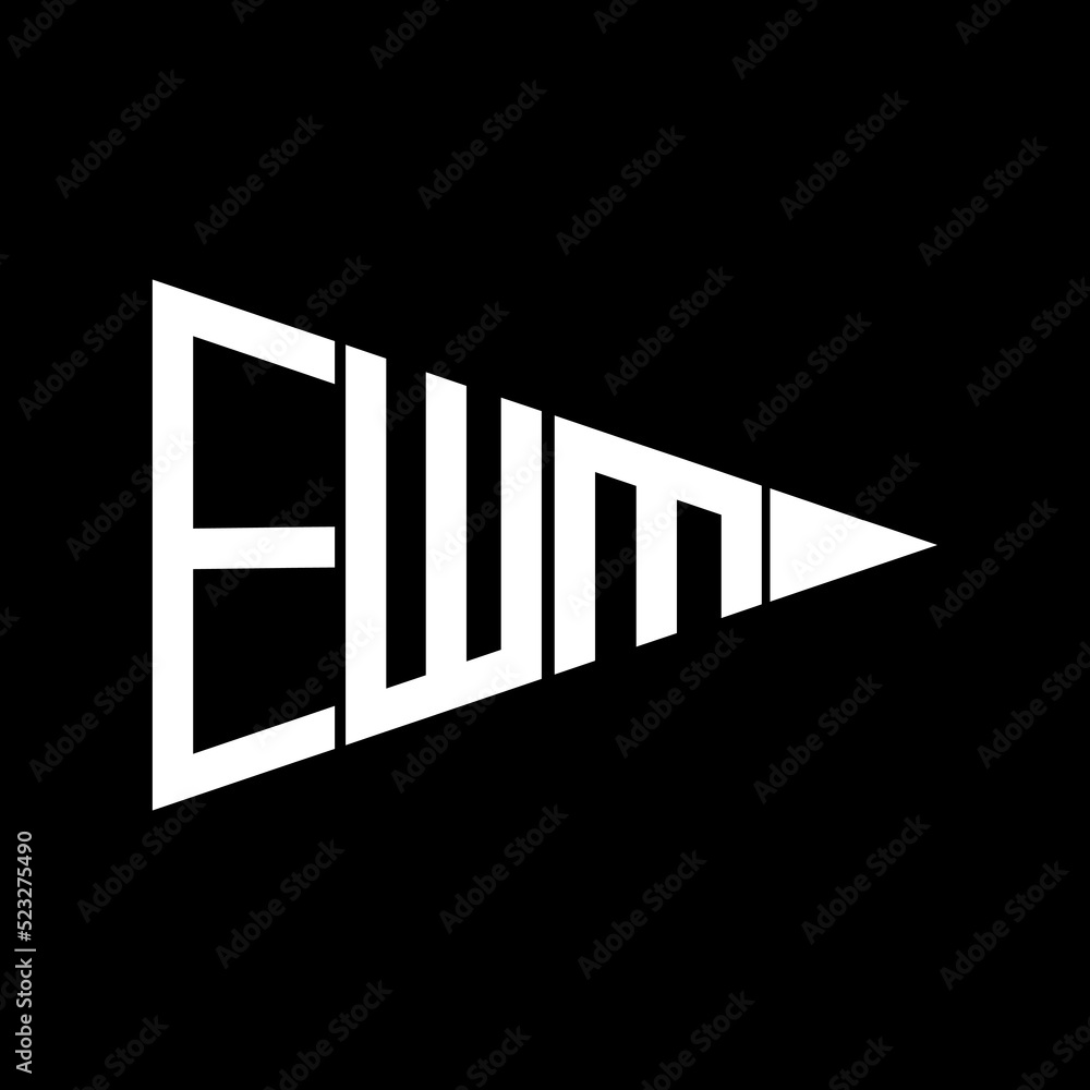 EWM letter logo design.EWM creative initials monogram vector letter ...