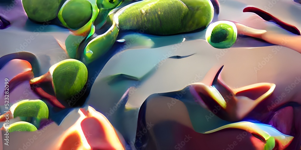 Bacteria Lactobacillus, lactic acid bacteria which are part of normal ...