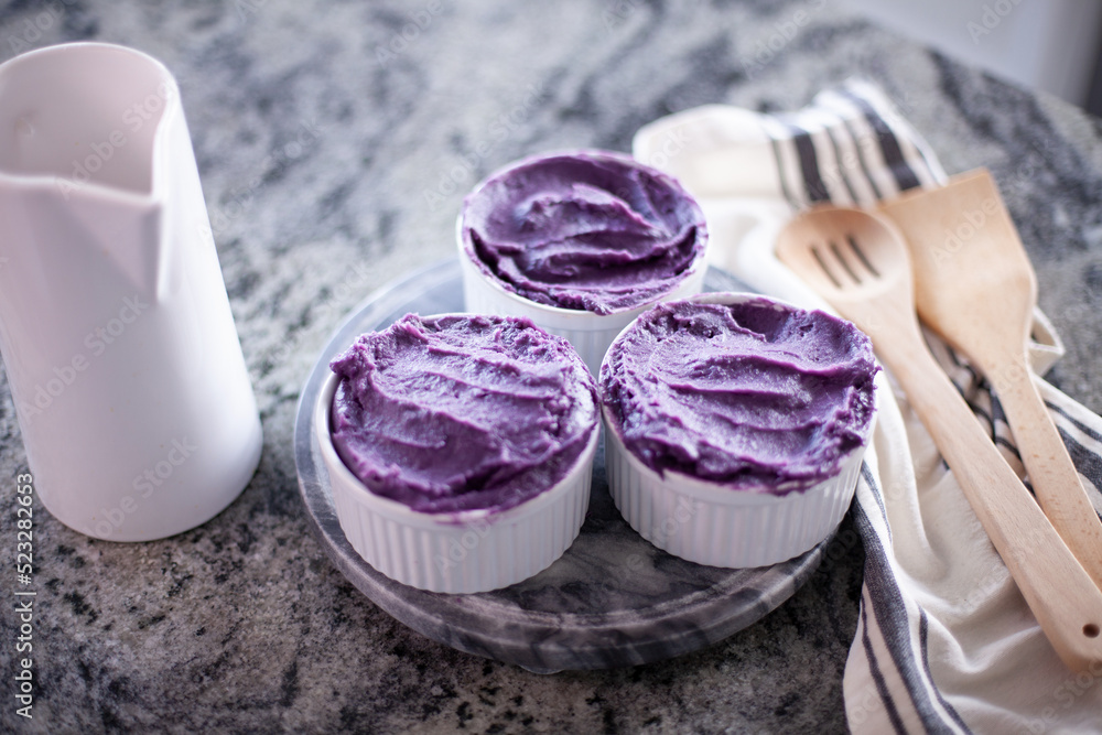 Perfect Ube Halaya Ube Jam Purple Yam Filipino Dessert Stock Photo ...