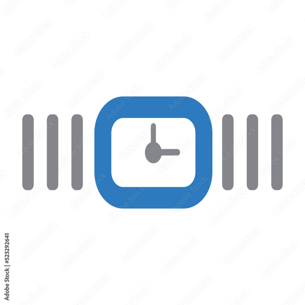 Waiting vector icon isolated on transparent background, Waiting ...