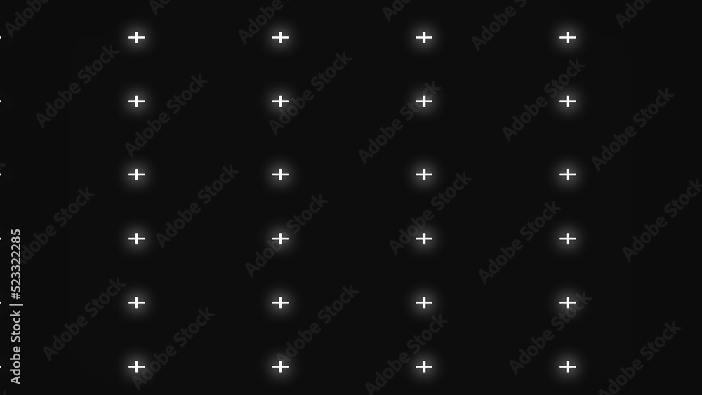 Anime manga-style comic background animation. Addition sign ...