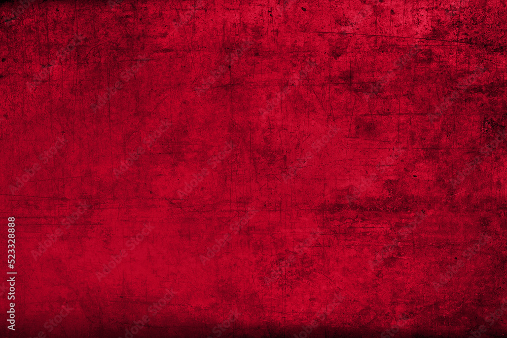 Dark red texture, rough, stained and scratched. Abstract grunge ...