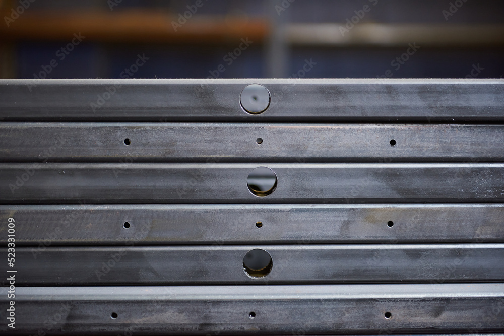 Industrial steel and metal works welded frame, welding iron and steel ...