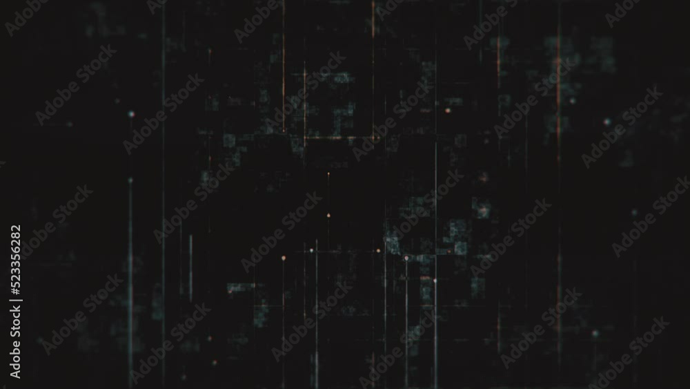 Simple abstract background animation with gently moving distressed lines and grunge noise ...