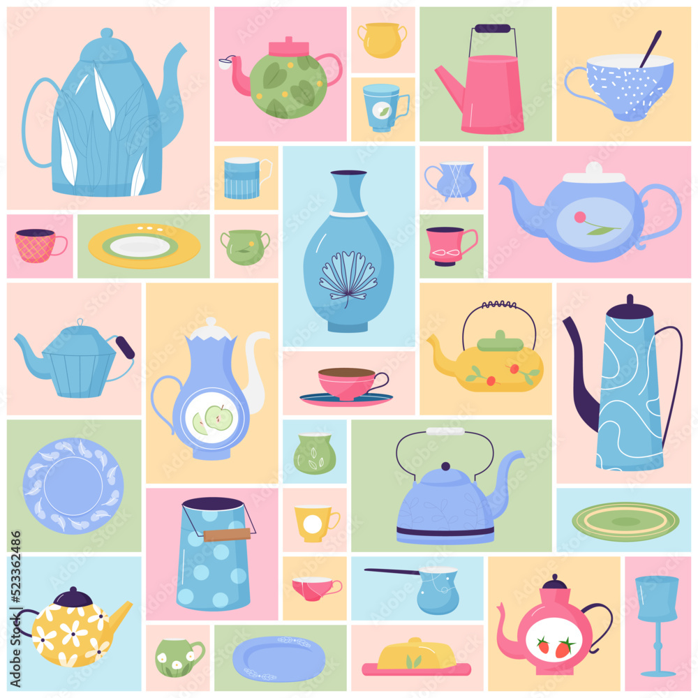 Vintage Girly Collage Background