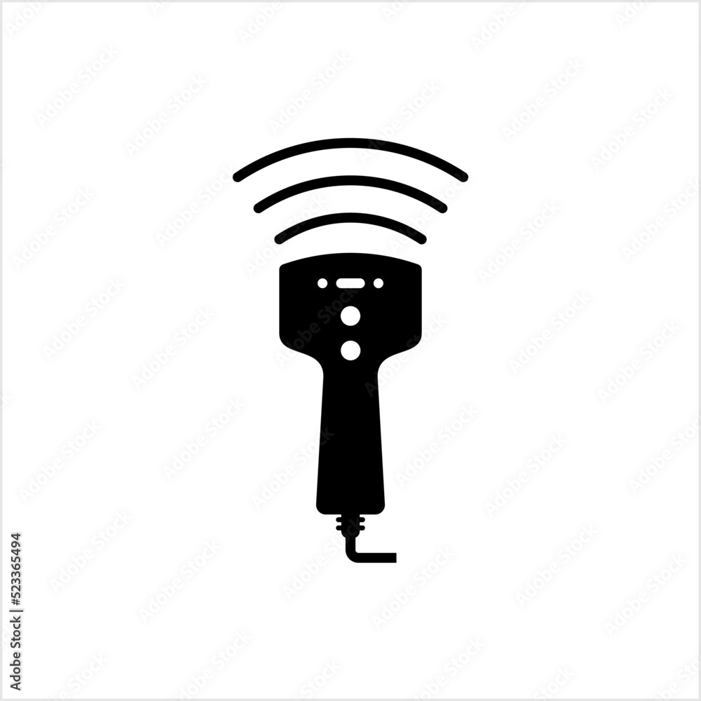 Ultrasound Icon, High Frequency Sound Wave Stock Vector | Adobe Stock