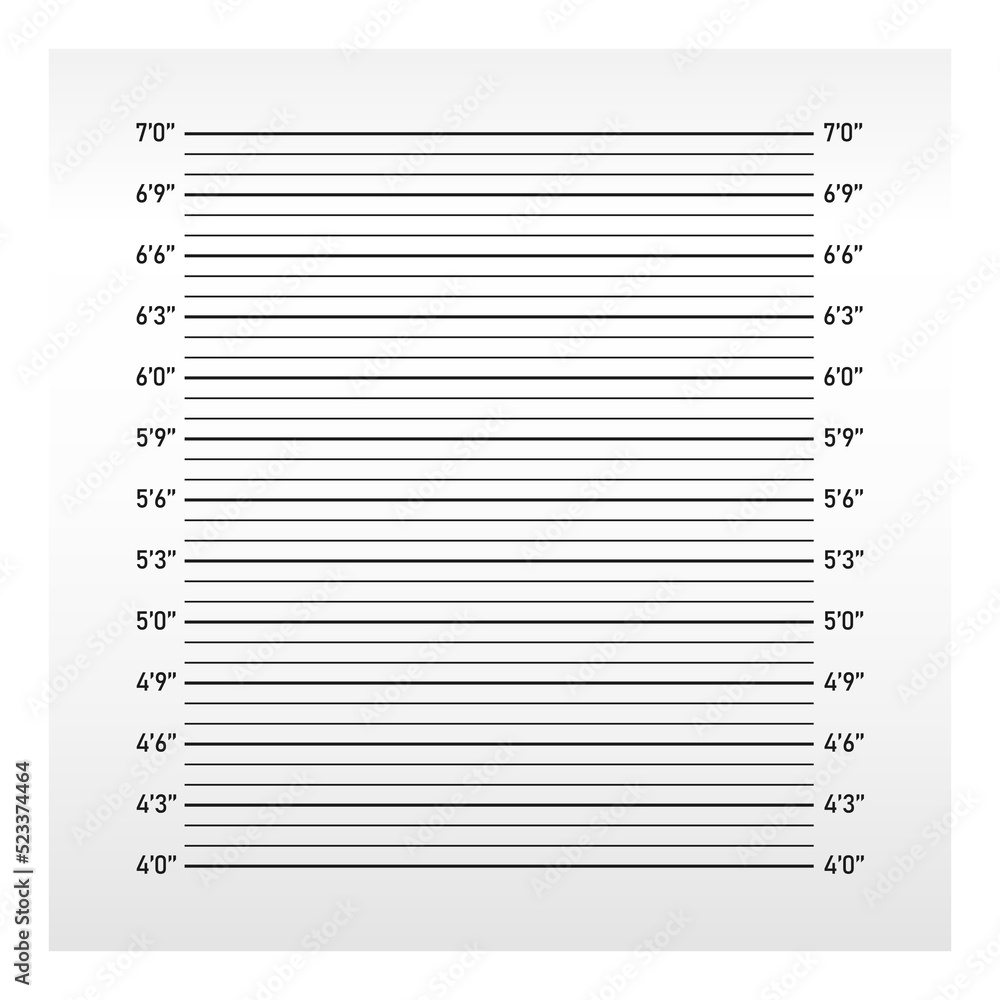 Police station height indentification backdrop. Stock Vector | Adobe Stock