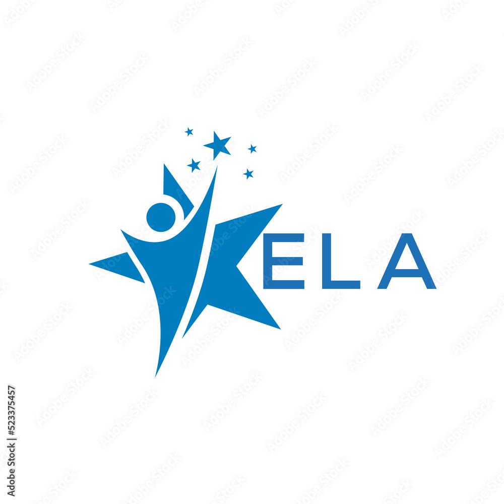 ELA Letter logo white background .ELA Business finance logo design ...