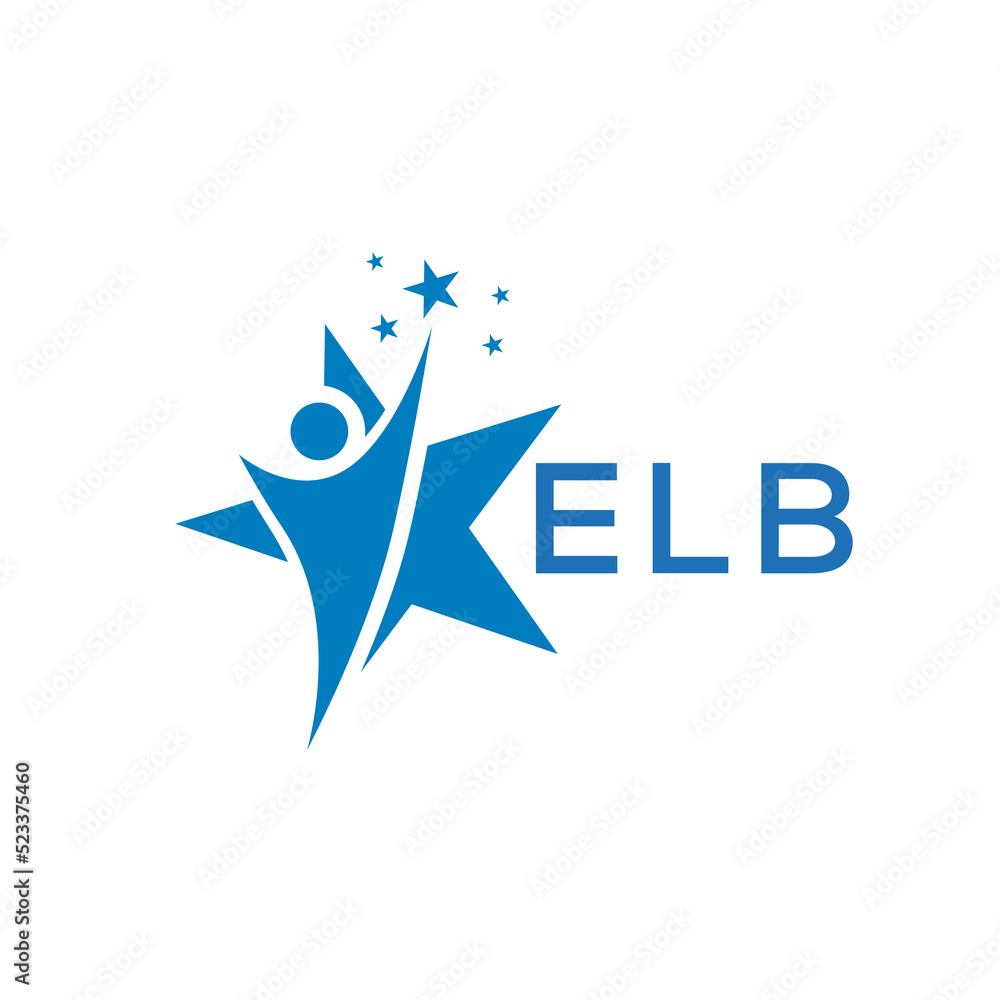 ELB Letter logo white background .ELB Business finance logo design ...