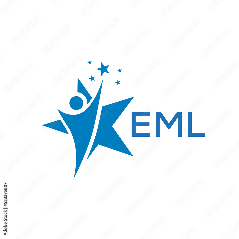 EML Letter logo white background .EML Business finance logo design ...