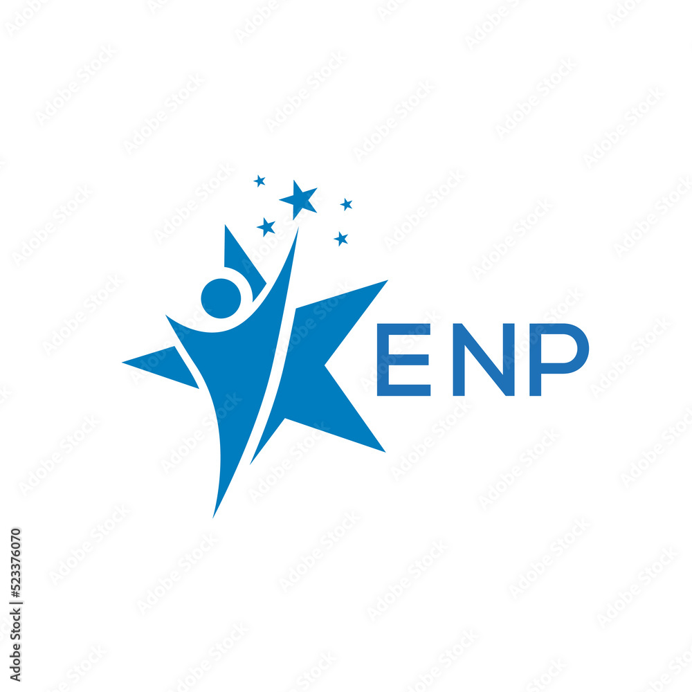 ENP Letter logo white background .ENP Business finance logo design ...