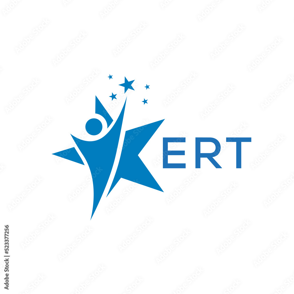ERT Letter logo white background .ERT Business finance logo design ...
