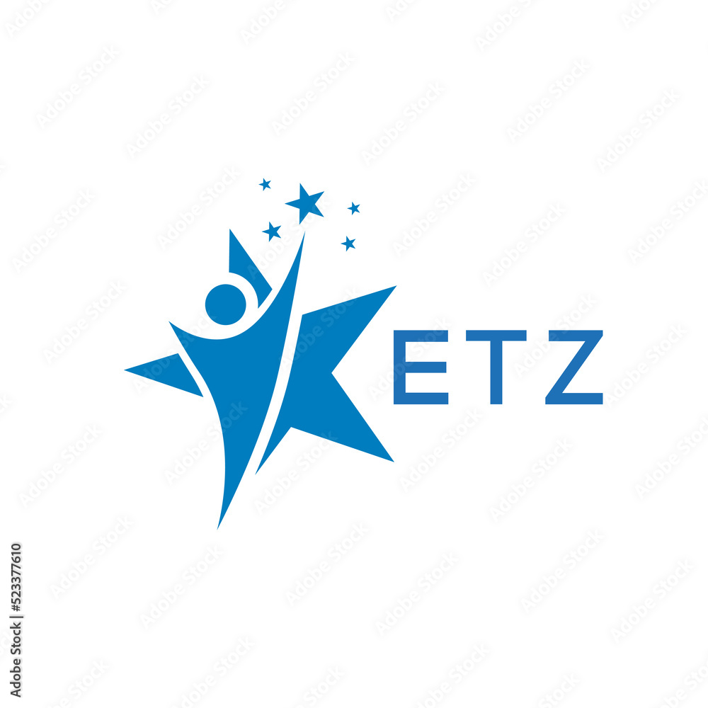 ETZ Letter logo white background .ETZ Business finance logo design ...