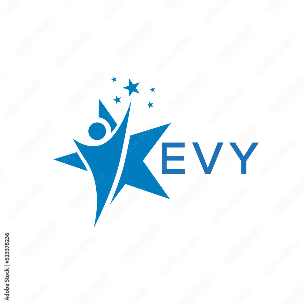 EVY Letter logo white background .EVY Business finance logo design ...