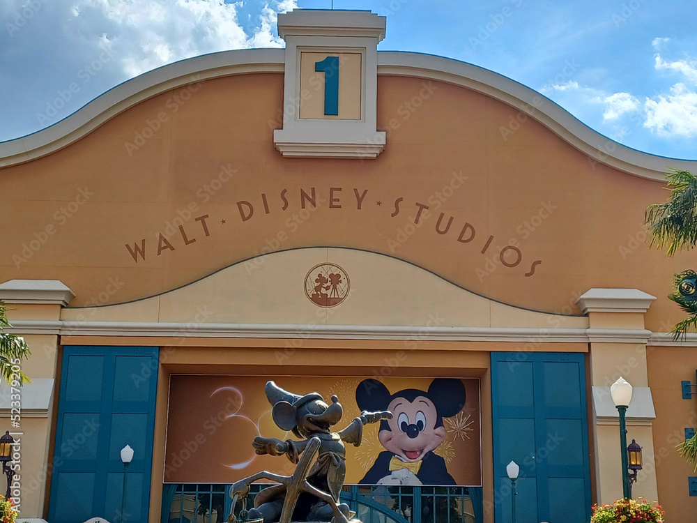 Walt Disney Studios in Disneyland Paris, France. Disney is the first ...