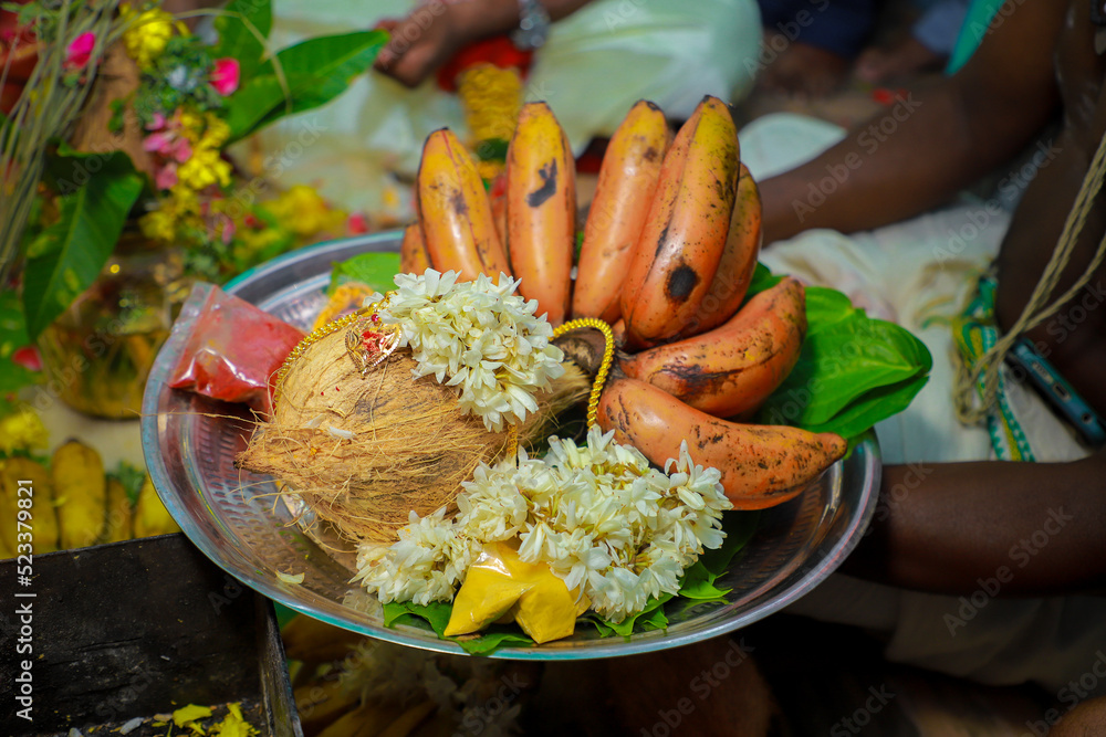 The wedding necklace (Thali) is a wedding gift given to the bride by ...