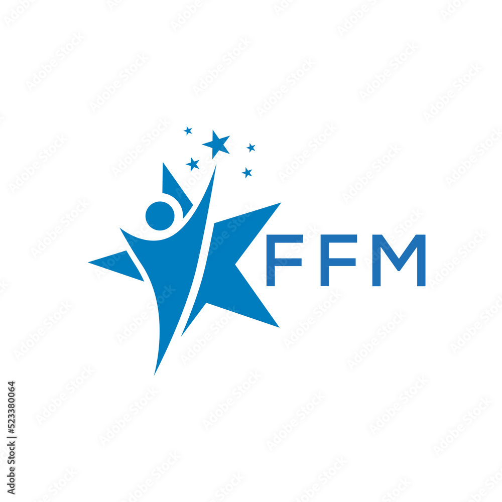 Vecteur Stock FFM Letter logo white background .FFM Business finance ...