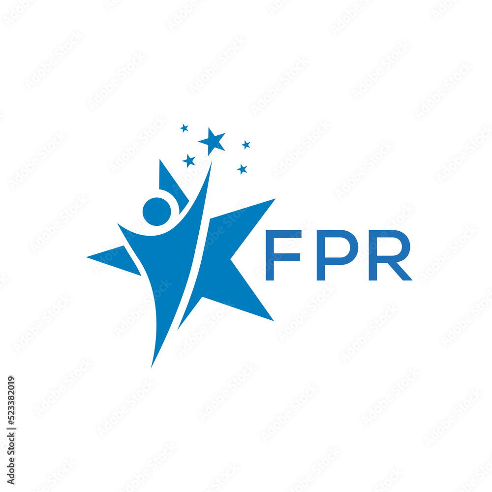 FPR Letter logo white background .FPR Business finance logo design ...