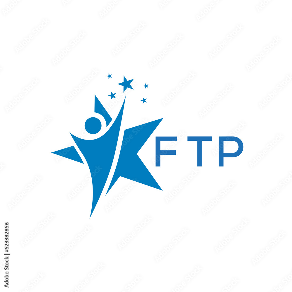 FTP Letter logo white background .FTP Business finance logo design ...