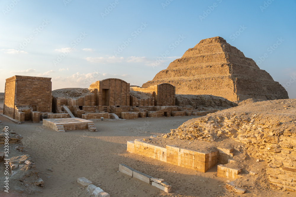 Saqqara, Pyramid of Djoser, Egypt Stock Photo | Adobe Stock
