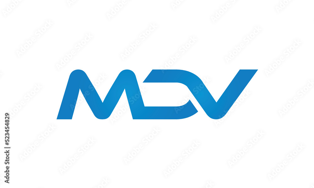 MDV letters linked logo design, Letter to letter connection monogram concepts vector alphabet ...