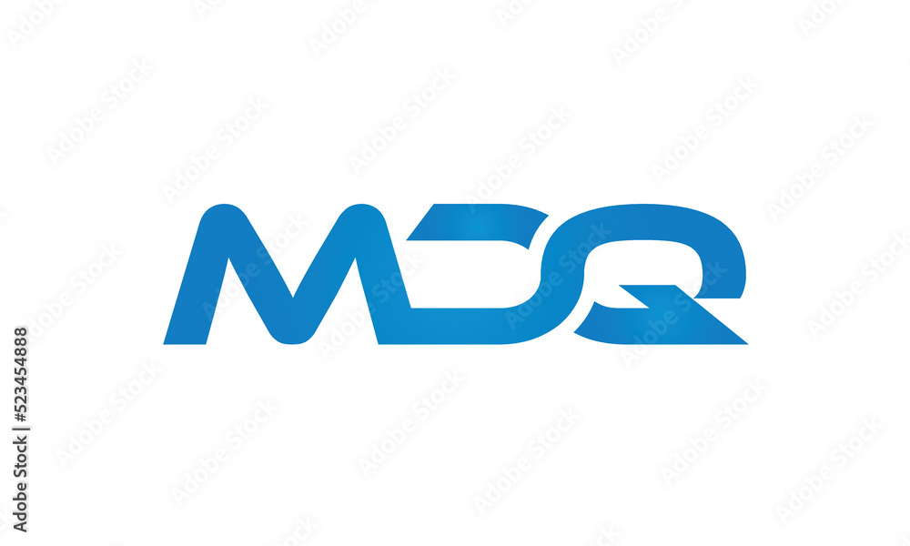 MDQ letters linked logo design, Letter to letter connection monogram ...