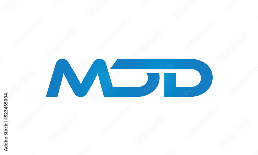 MDD letters linked logo design, Letter to letter connection monogram ...