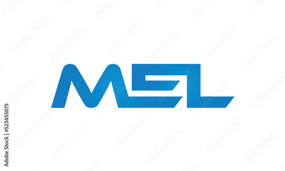 MEL letters linked logo design, Letter to letter connection monogram ...