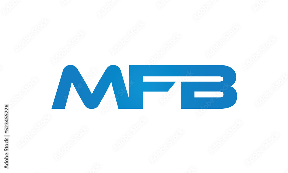MFB letters linked logo design, Letter to letter connection monogram ...