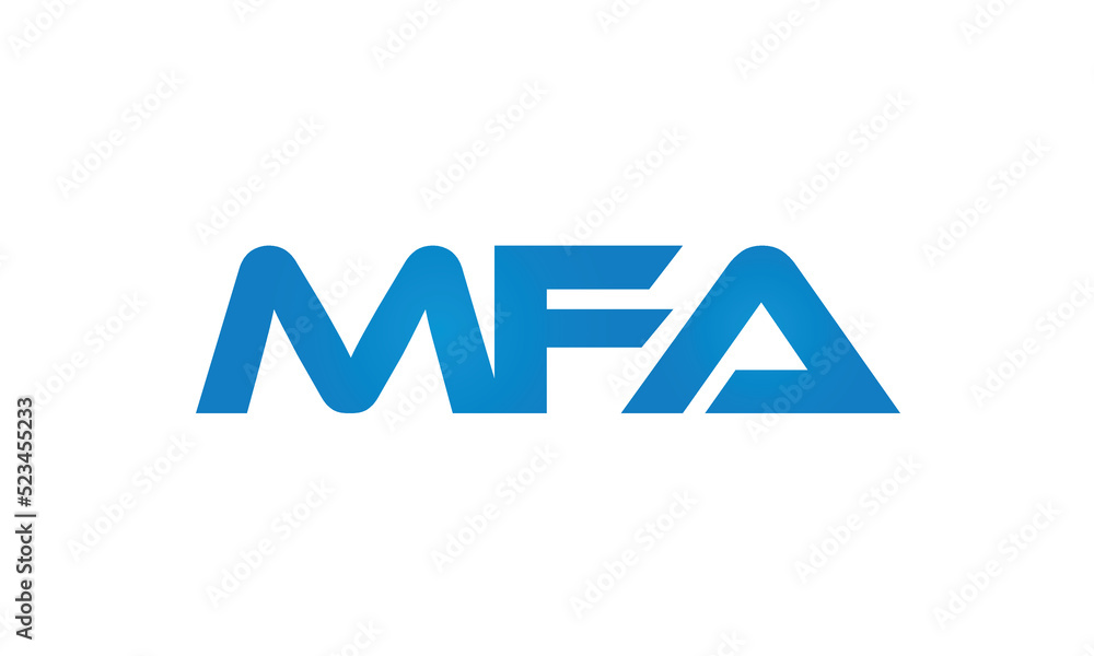 MFA letters linked logo design, Letter to letter connection monogram ...