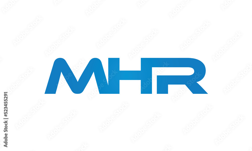 MHR letters linked logo design, Letter to letter connection monogram ...