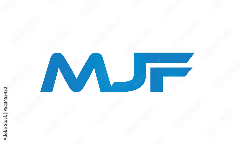MJF letters linked logo design, Letter to letter connection monogram ...