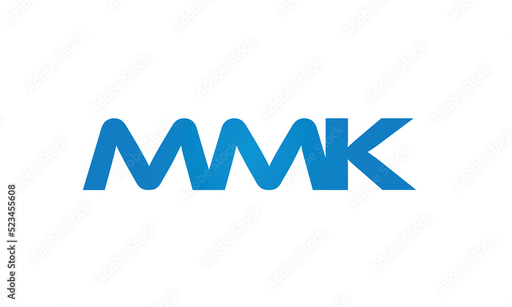 MMK letters linked logo design, Letter to letter connection monogram ...