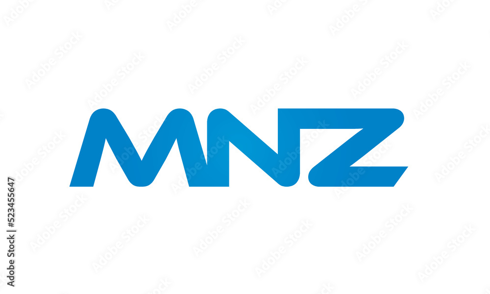 MNZ letters linked logo design, Letter to letter connection monogram ...