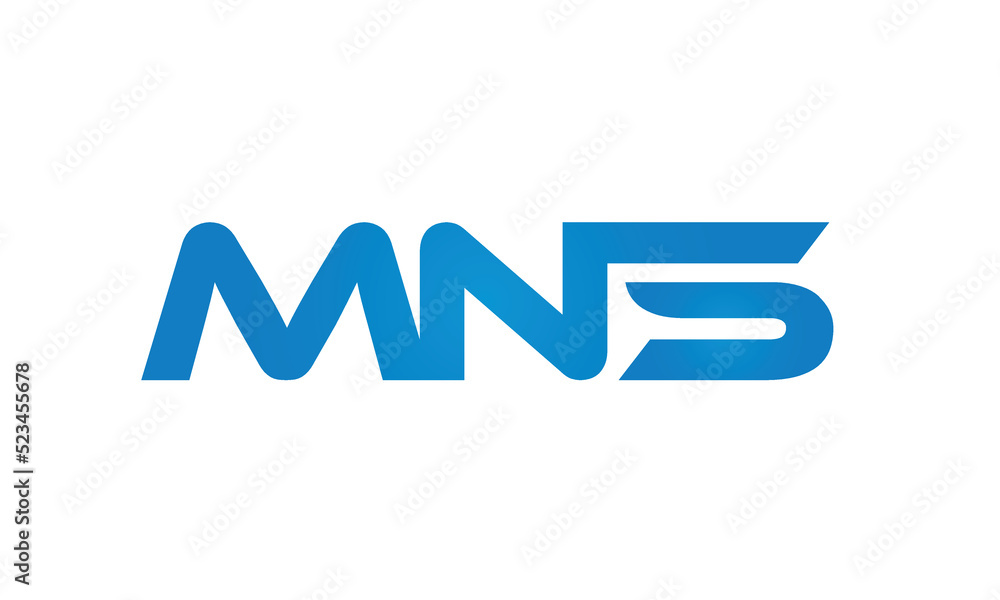 MNS letters linked logo design, Letter to letter connection monogram concepts vector alphabet ...