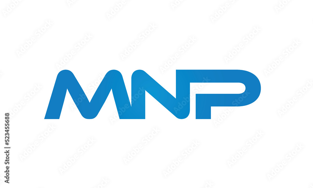 MNP letters linked logo design, Letter to letter connection monogram ...