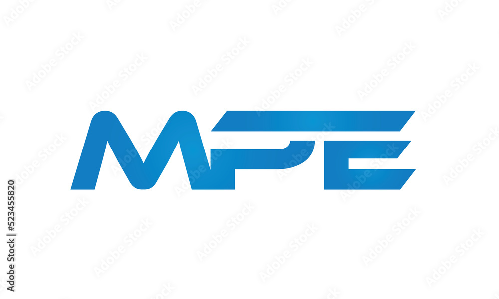 MPE letters linked logo design, Letter to letter connection monogram ...