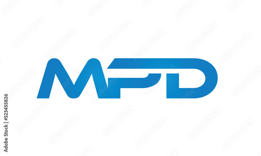 MPD letters linked logo design, Letter to letter connection monogram ...