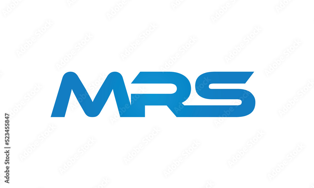 MRS letters linked logo design, Letter to letter connection monogram ...