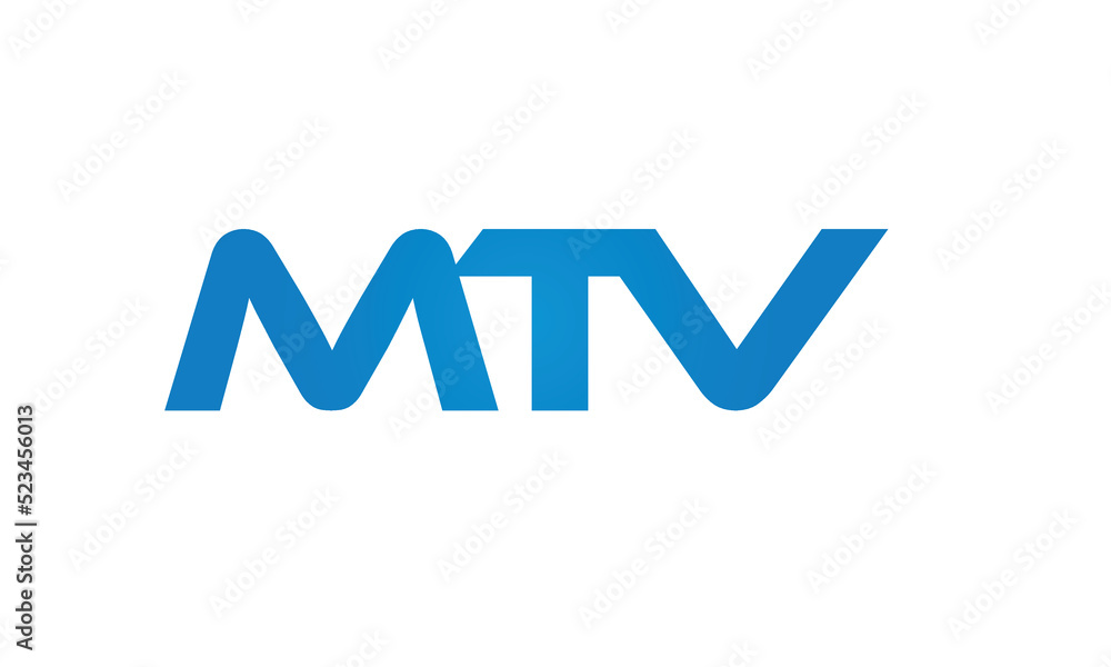 MTV letters linked logo design, Letter to letter connection monogram ...